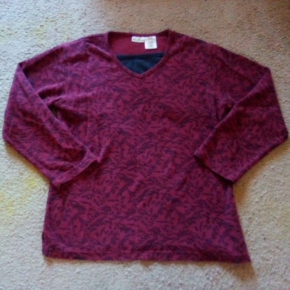 Bobbie Brooks | Tops | Vintage Bobbie Brooks Ladies Small Dark Red And ...